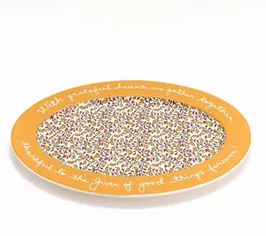 AARTI SEQUEIRA With Grateful Hearts 18' Serving Platter - One-color