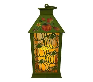 TEMP-TATIONS Seasonal 11' Lantern With Cutouts - One-color