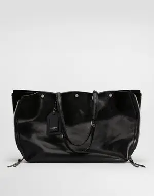 Dolce & Gabbana Atene Calfskin Shopper - Black