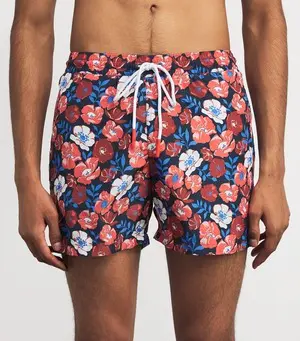 Isaia Floral Print Swim Shorts