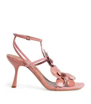 Zimmermann Leather Orchid Heeled Sandals