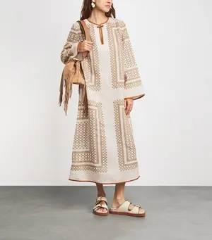 Zimmermann Linen Tunic Midi Dress