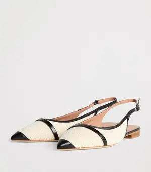 MALONE SOULIERS Bouclé Jama Slingback Flats