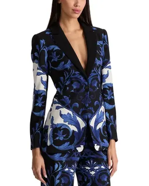 Alice + Olivia Fitted Printed Blazer - Regal Retreat