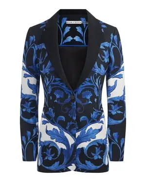 Alice + Olivia Fitted Printed Blazer - Regal Retreat