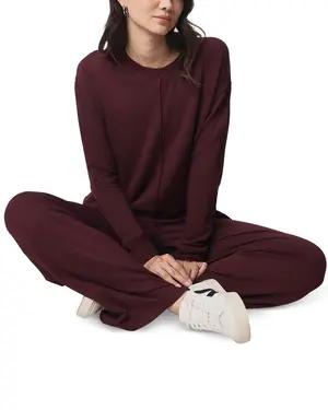 Splendid Supersoft Trim Pullover - Rosewood