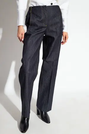 Tory Burch Straight-leg Pleated Jeans