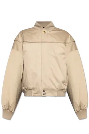 WILLY CHAVARRIA Gas Station" Bomber Jacket - Beige