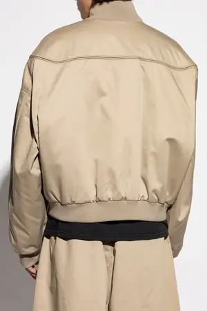 WILLY CHAVARRIA Gas Station" Bomber Jacket - Beige