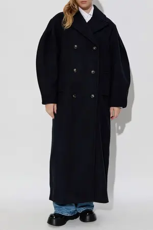 GANNI Long Wool Coat