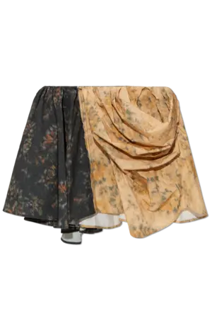GANNI Draped A-line Skirt