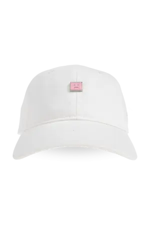 Acne Studios Baseball Cap - White