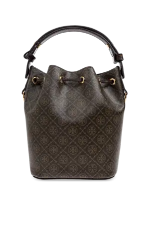 Tory Burch Patterned Bucket Bag - Brown