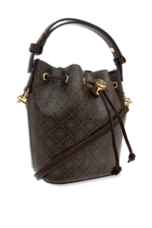 Tory Burch Patterned Bucket Bag - Brown