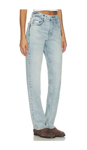 RE/DONE Blondie Straight Jeans - Ripped Tide
