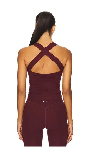 437 The Sculpt Tank Top - Black Cherry