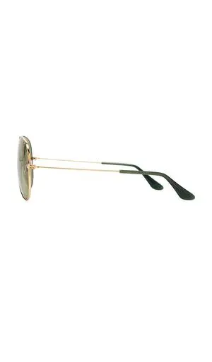 Ray-ban Aviator Sunglasses - Green & Gold