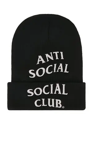 ANTI SOCIAL SOCIAL CLUB Embroidered Beanie - Black