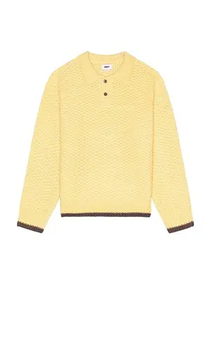 Obey Sweater Polo In Yellow