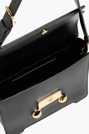 Marni Trunkaroo Leather Shoulder Bag - Black