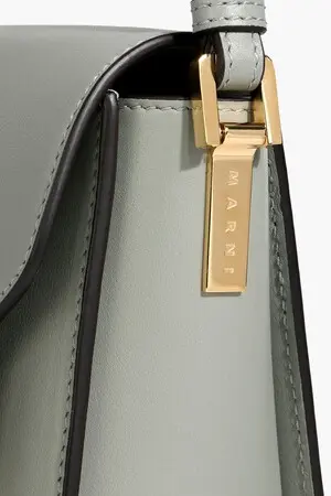 Marni Trunkaroo Leather Shoulder Bag - Stone