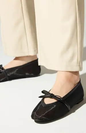 Yosi Samra Savannah Mary Jane Ballet Flat
