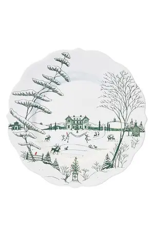 JULISKA Country Estate Winter Frolic Dinner Plate - Evergreen