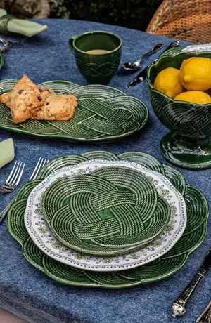 JULISKA Le Panier Mystic Knot Charger Plate - Basil