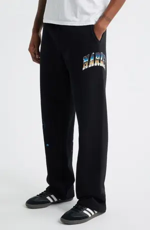MARKET Smiley® Chrome Logo Cotton Fleece Sweatpants