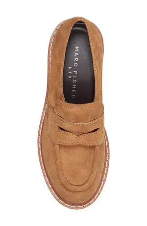 Marc Fisher Norton Lug Sole Penny Loafer