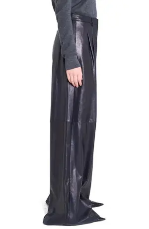 TWP Avery Wide Leg Leather Pants
