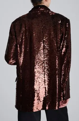 KENNETH COLE Sequin Wrap Jacket