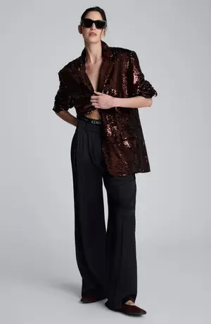 KENNETH COLE Sequin Wrap Jacket