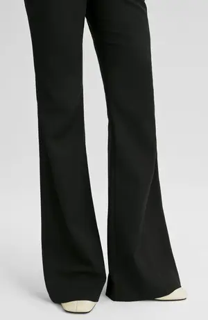 A.L.C. Sophie Ii Flare Wool-blend Pants - Black