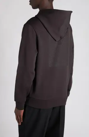 Moncler Logo Patch Cotton Hoodie