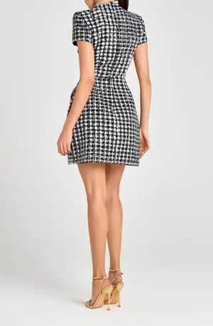 NADINE MERABI Tweed Mini Dress