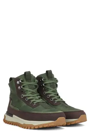 Pajar Fero 2.0 Waterproof Ankle Boots - Military Green-dark Brown