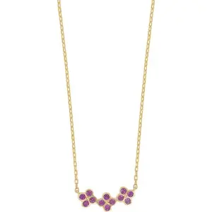 Bony Levy 14k Gold Amethyst Cluster Pendant Necklace - 14k Yellow Gold/amethyst