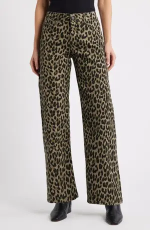 MAVI Sabrina Printed Wide Leg Jeans