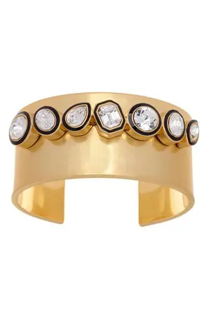 REISS Cressida Crystal & Enamel Cuff Bracelet