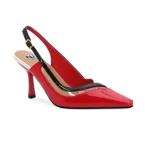 NINETY UNION Pointed Toe Slingback Heel - Red