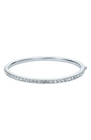 Ted Baker London Crystal Hinge Bracelet - Silver Tone/clear Crystal