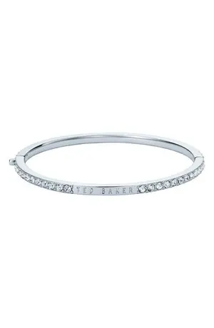 Ted Baker London Crystal Hinge Bracelet - Silver Tone/clear Crystal