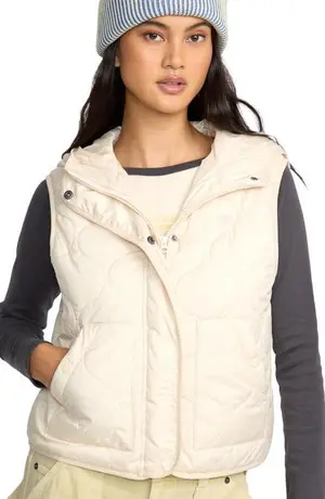 BILLABONG Quilted Hooded Vest