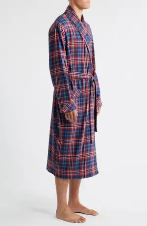 Majestic International Time Out Flannel Robe