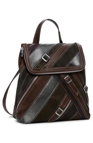 Desigual Small Faux-leather Backpack With Buckled Straps