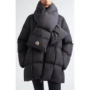 Moncler Down Puffer Scarf - Black