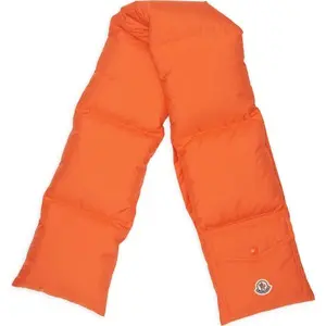 Moncler Down Puffer Scarf - Mandarin Orange