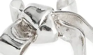 SHANA CAVE Sculpted Tie Ear Cuff