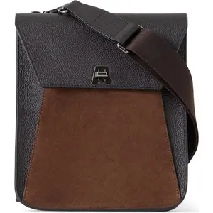 Akris Anouk Leather & Suede Messenger Bag - Mocca